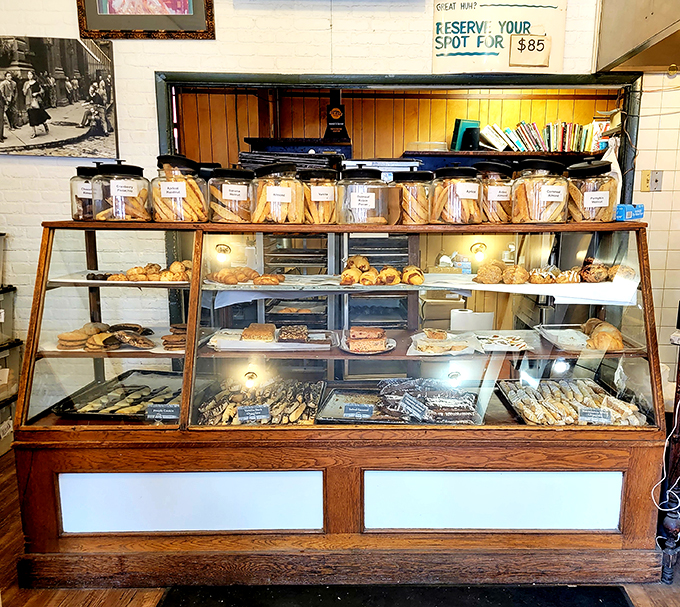 The display case at Enrico's isn't just filled with baked goods&mdash;it's a museum where every exhibit is edible and photography is encouraged, but touching is mandatory.
