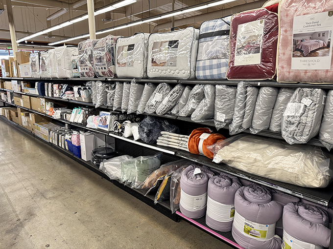 Bedding paradise awaits with enough comforters and quilts to survive even the most dramatic California "winter."