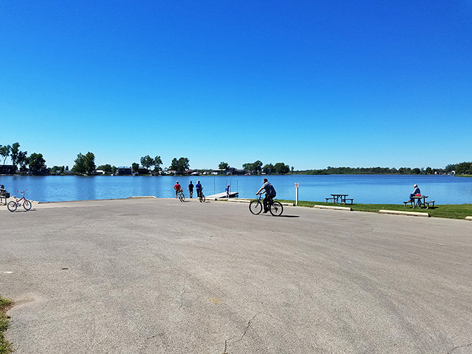 Where cycling meets serenity, and the only traffic jam involves ducks crossing the path.