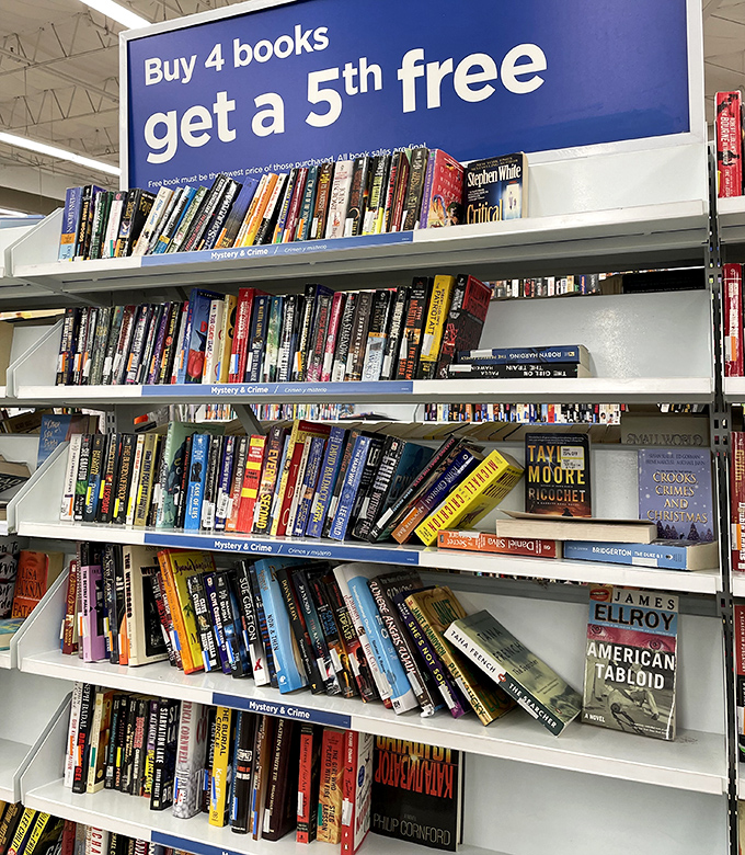 Buy four books, get the fifth free&mdash;a deal that makes bibliophiles' hearts beat faster than finding an uncorrected proof at a garage sale.