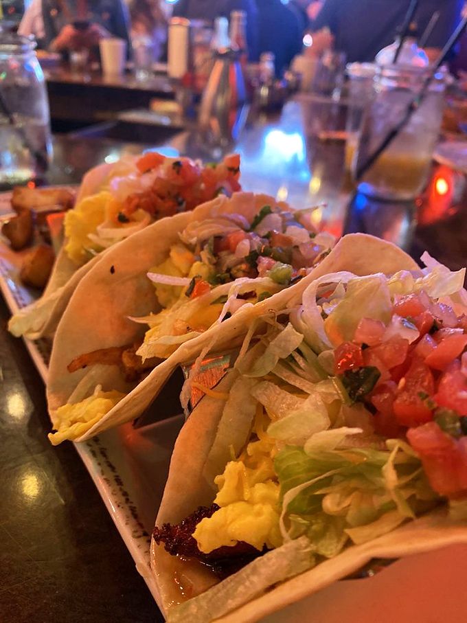 These breakfast tacos aren't just a meal&mdash;they're a morning fiesta on a plate, with fresh pico de gallo that dances on your taste buds.