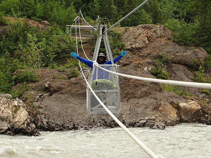 Alaska's version of a subway system &ndash; a hand-tram crossing glacial waters. Suddenly your morning elevator ride seems remarkably boring.