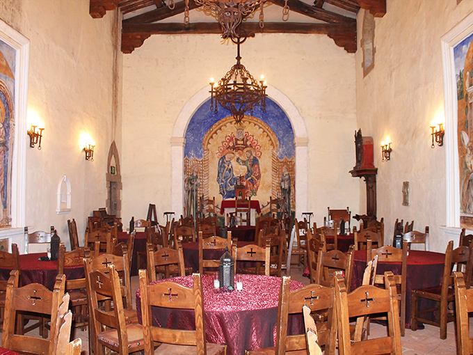 Not your average meeting space! This chapel hall hosts wine tastings that'll have you praising more than just the heavens.