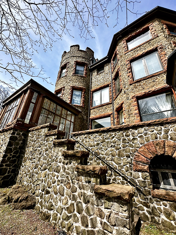 Looking up at this magnificent stonework, you'll wonder if you've accidentally stumbled through a portal to the European countryside. New Jersey continues to surprise.