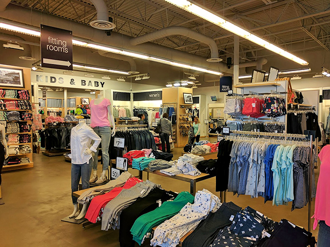 Racks upon racks of possibility—where "I have nothing to wear" meets "I have nowhere to put all these clothes" in retail harmony.