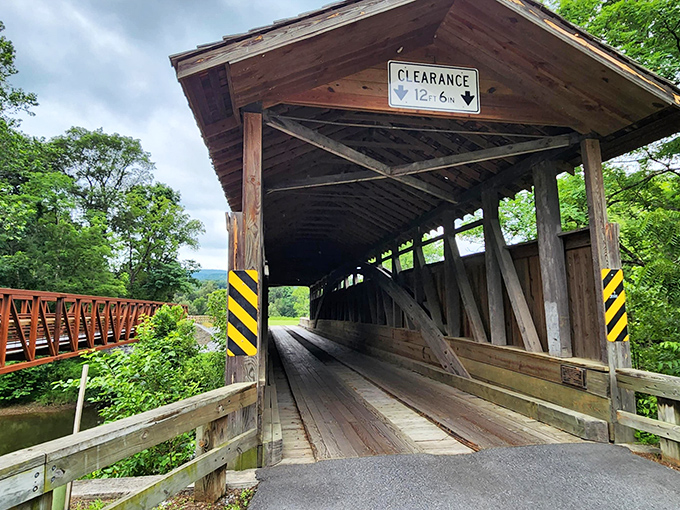 This covered bridge doesn't just span a creek&mdash;it connects centuries. The perfect spot for both history buffs and Instagram enthusiasts to get their fix.