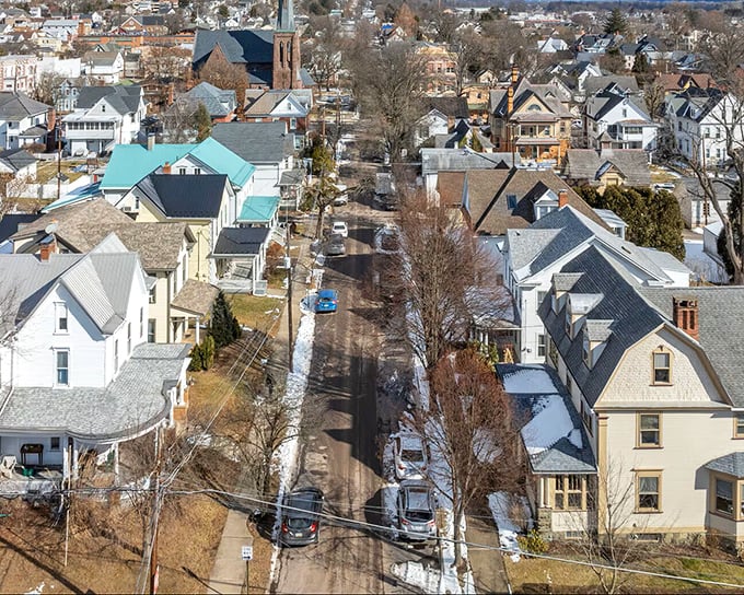 Charming residential streets where neighbors still wave hello. Remember those? They're not extinct, just relocated to Bloomsburg. 