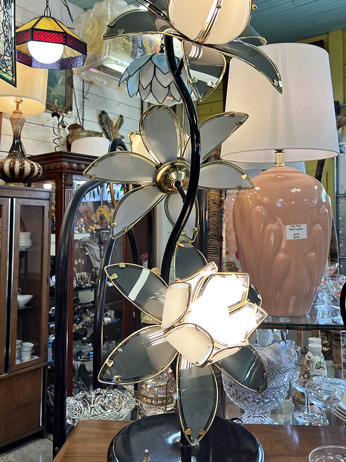 This mirror-petaled lamp looks like a disco ball had a baby with a garden &ndash; gloriously weird and utterly perfect.