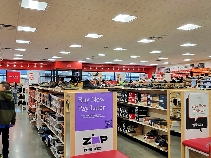 Shoe paradise awaits with rows of footwear that might finally answer the eternal question: "How many pairs is too many?" (Spoiler: there's no such thing).