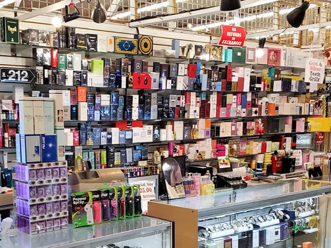 Wall-to-wall fragrances that transform this corner into an aromatic wonderland. Like a perfume department without the aggressive spritzers or eye-watering prices.