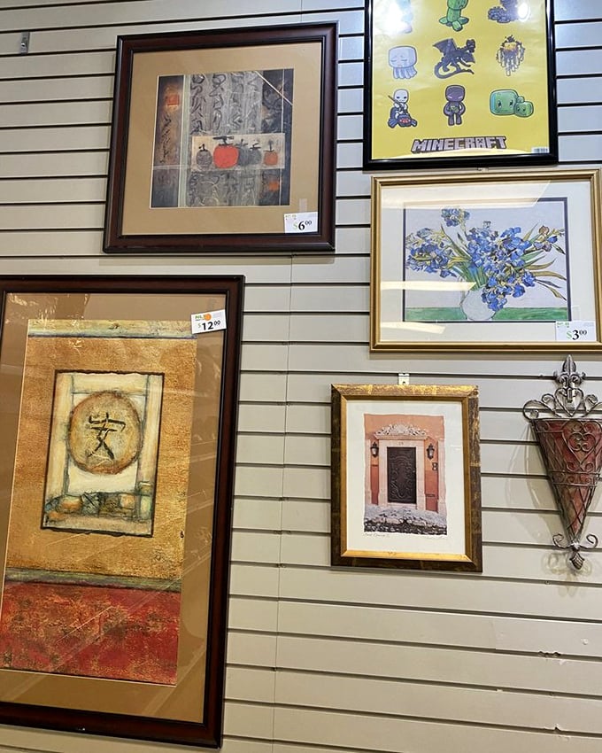 Wall art for every taste&mdash;from sophisticated still lifes to Minecraft memorabilia&mdash;proving one person's discard is another's masterpiece.