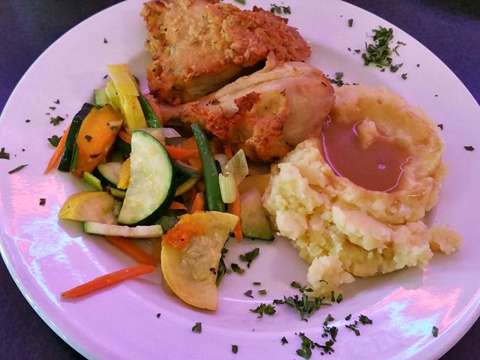 Golden-crusted fried chicken that makes you want to call your cardiologist just to brag. Worth every delicious calorie.