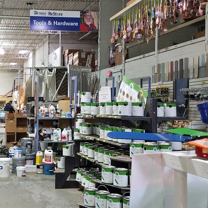 Paint paradise! Enough options to satisfy even the most indecisive home decorator. That "what were they thinking" green might be exactly what your kitchen needs.