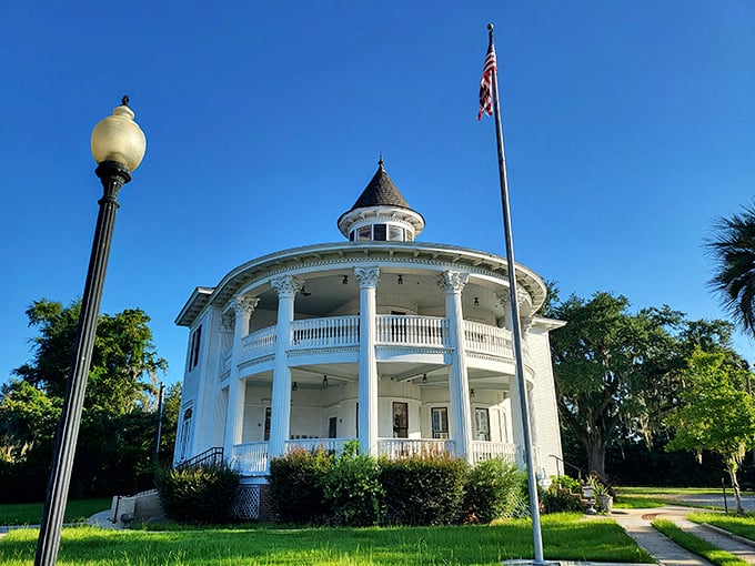 The Russ House stands as Marianna's architectural crown jewel, with a wraparound porch perfect for sweet tea sipping and gentle gossip.