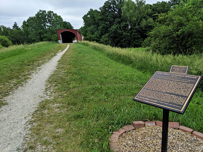 History comes alive at the marker, where curious travelers pause to connect with stories from an era when horses, not horsepower, crossed these planks.