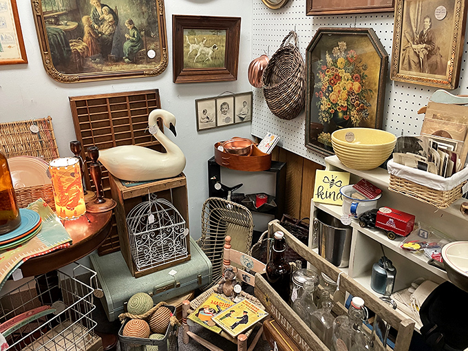 Organized chaos at its finest&mdash;where that ceramic swan might just be the statement piece your mantel never knew it needed.