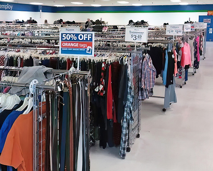 When the aisles are this organized, finding treasure becomes less work and more pure shopping pleasure.