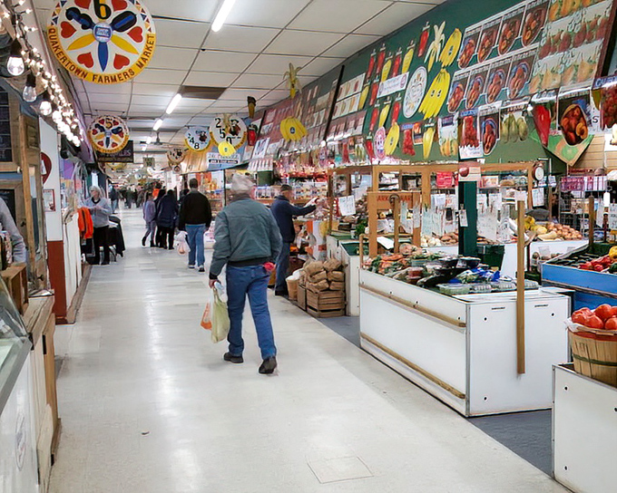The produce section: where tomatoes actually look like they came from a garden rather than a laboratory experiment in perfect spheres.
