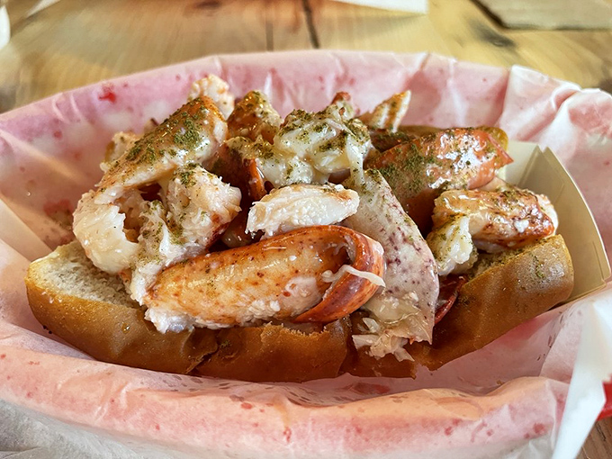 The lobster roll that launched a thousand road trips. Sweet chunks of Maine lobster nestled in a buttery roll&mdash;simplicity that borders on poetry.