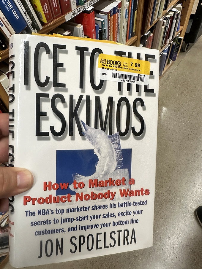 Sometimes the most entertaining finds are unintentionally hilarious, like this guide to marketing products "nobody wants." Irony, deliciously bound.