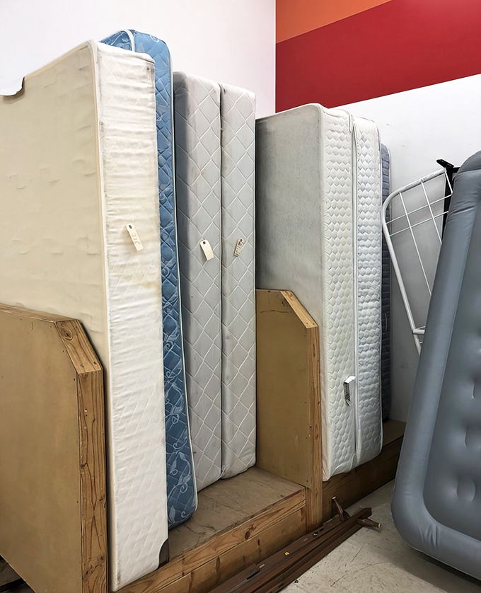 Mattress mountain! The place where dreams get their second chance, and your wallet gets to rest easy too.