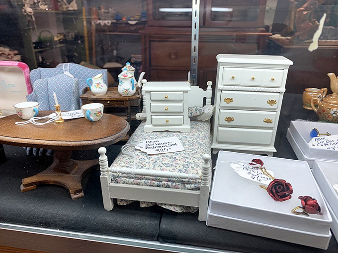 Dollhouse-sized furniture with real-world charm. These miniature masterpieces remind us that nostalgia comes in all sizes, even extra small.