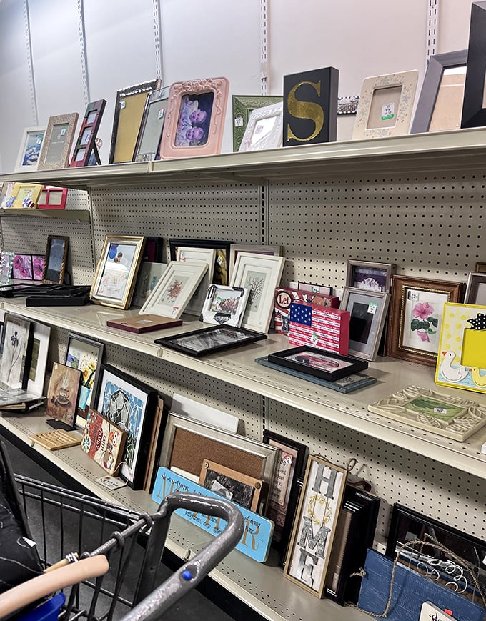 Frame by frame, memories waiting to be made. One person's discarded decor becomes another's perfect gallery wall starter kit.