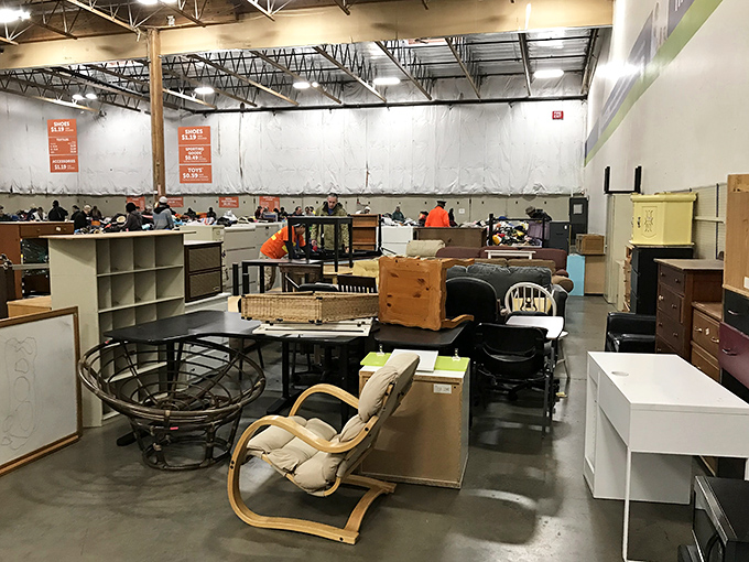 Discover your next great find! Dive into the vast selection of furniture and goods at the Seattle Outlet Goodwill.