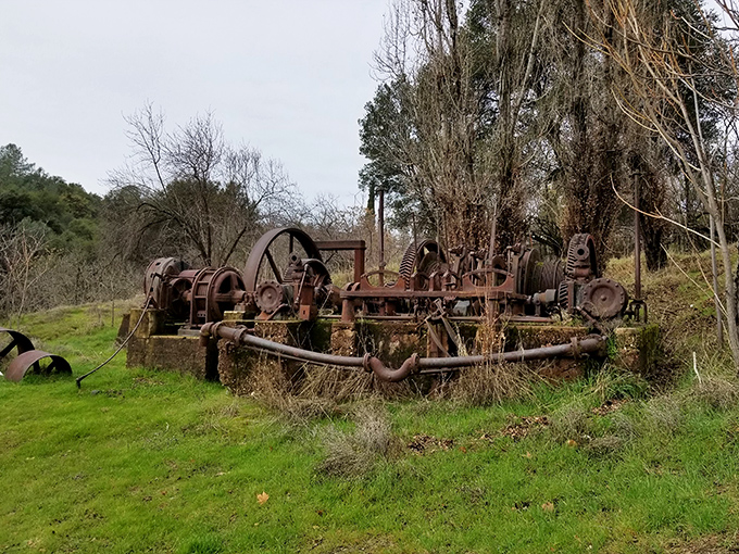 Rusted dreams and industrial poetry &ndash; this abandoned mining equipment stands as a haunting reminder of the Gold Rush that transformed California forever.