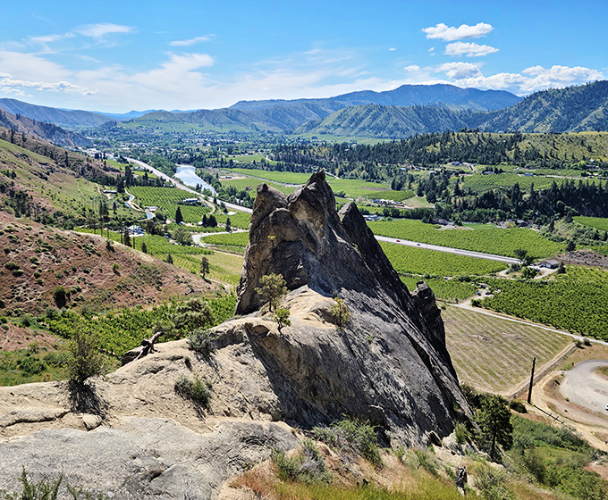 Valley views that make smartphone panoramas feel inadequate. On clear days, you can practically wave to Canada from this magnificent vantage point.