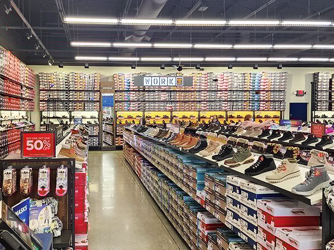 The shoe section at Birch Run resembles what I imagine heaven looks like to podiatrists &ndash; endless options at prices that won't give your wallet blisters.