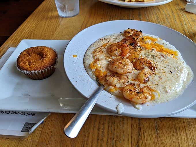 These shrimp and grits aren't just a meal&mdash;they're a creamy, dreamy Southern hug on a plate.