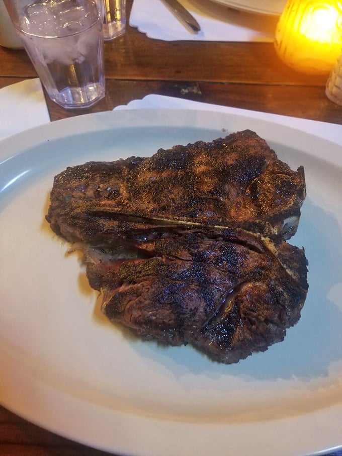 This T-bone doesn't need fancy plating or garnish&mdash;it's the Clint Eastwood of steaks: rugged, no-nonsense, and commanding your full attention.