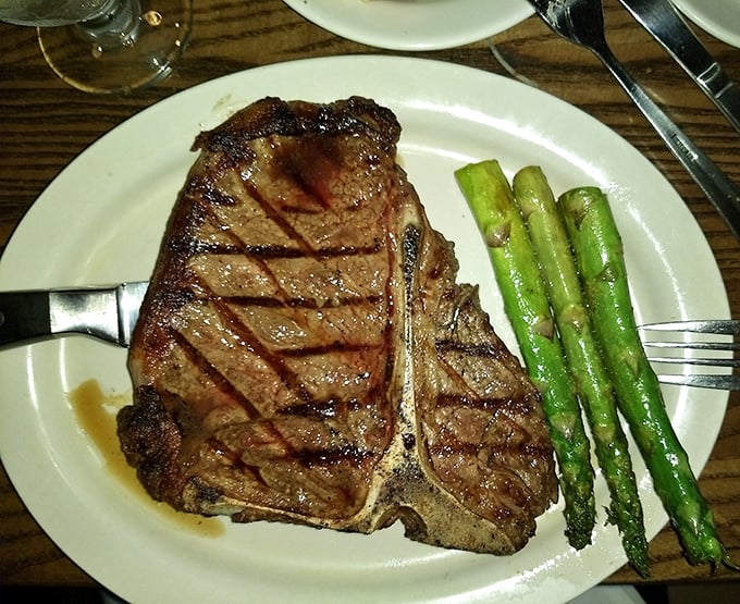 This T-bone doesn't just speak&mdash;it sings. Those grill marks aren't decoration; they're a roadmap to flavor country.