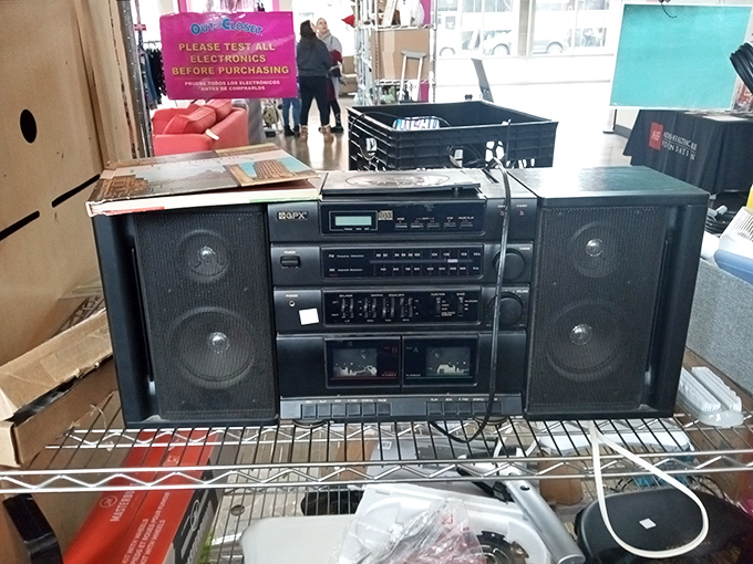 Please test all electronics before purchasing&mdash;sage advice for anyone eyeing this retro sound system that's seen more decades than TikTok.