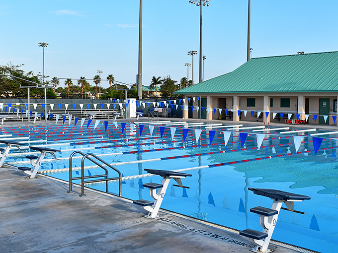 Olympic dreams or lazy laps? This pristine community pool offers both, without the salt water hair or sand in uncomfortable places.