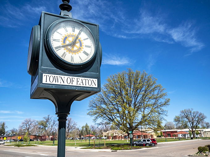 The town clock stands as Eaton's unofficial meeting spot&mdash;"I'll see you at the clock" actually works here, unlike in Times Square.