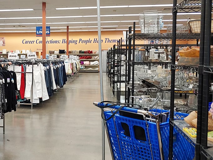 Not just shopping&mdash;it's time travel through textiles. Each aisle tells stories of fashion eras gone by, waiting for their second act.