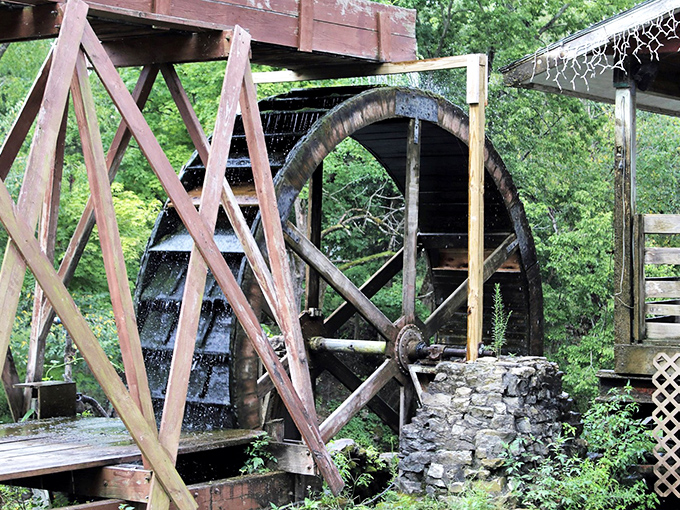 This isn't just any water wheel&mdash;it's industrial poetry in motion, still turning with the same purpose that powered Ohio's early economy.
