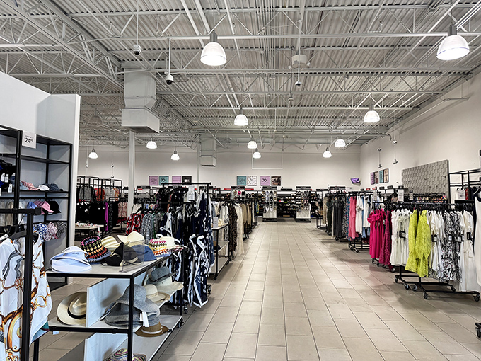 Racks upon racks of possibilities &ndash; like a treasure hunt where X marks the spot of that perfect dress at 60% off.