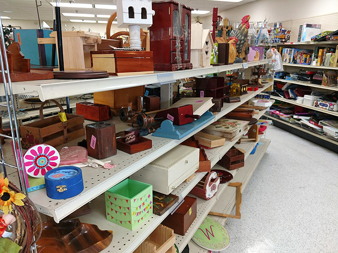 Wooden boxes and trinket holders&mdash;where someone's forgotten keepsakes become your next conversation piece.