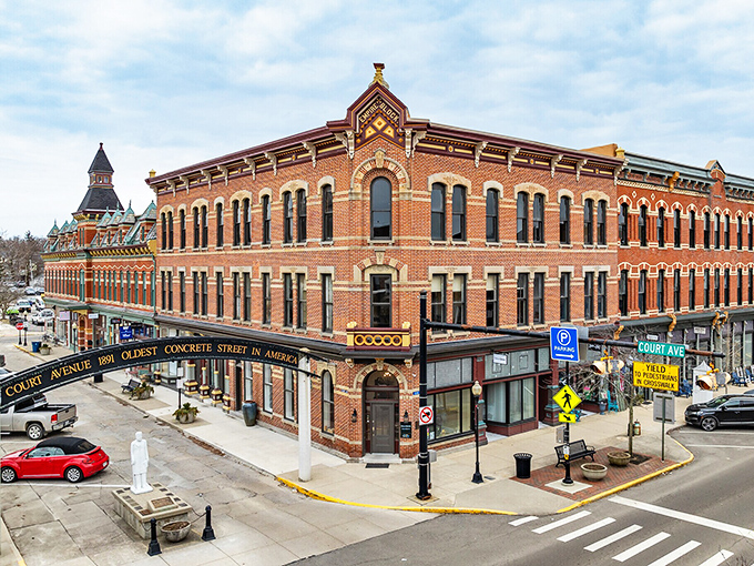 Bellefontaine's historic brick buildings stand like friendly sentinels, guarding stories of yesteryear while welcoming today's retirees with open doors.