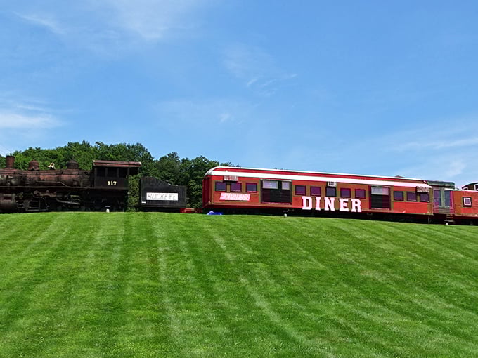 All aboard the flavor express! This converted train car serves up burgers that would make any railroad worker proud.