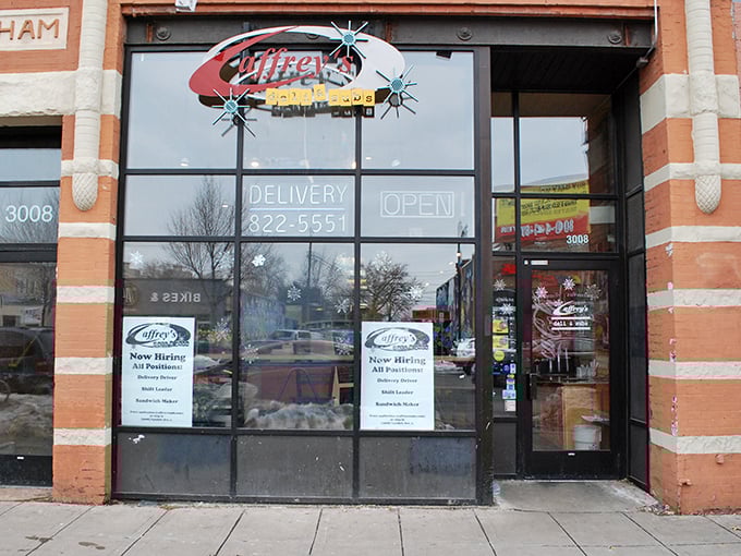 Caffrey's brick storefront might look modest, but inside they're crafting sandwiches that college students cross town for.