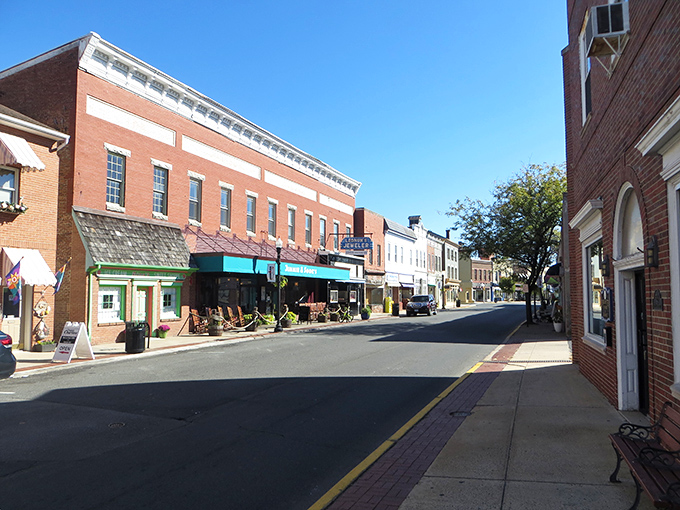 Cambridge's corner buildings stand proud like sentinels of small-town commerce. That corner market has probably seen it all!