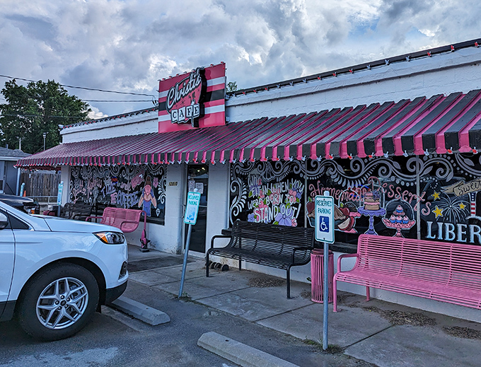 Christi's Caf&eacute;'s pink-striped awning isn't just eye-catching&mdash;it's a promise that breakfast here won't be boring. Bold colors, bolder flavors!