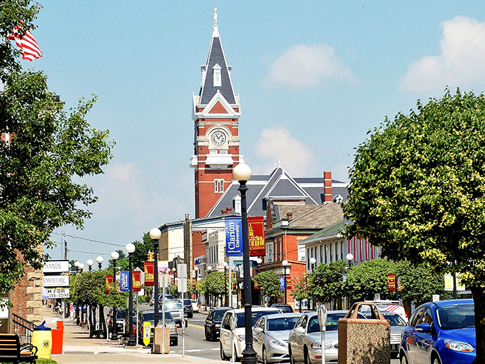 Clarion's stately clock tower stands sentinel over this affordable Pennsylvania gem. The brick courthouse anchors a downtown where your retirement dollars stretch like saltwater taffy.