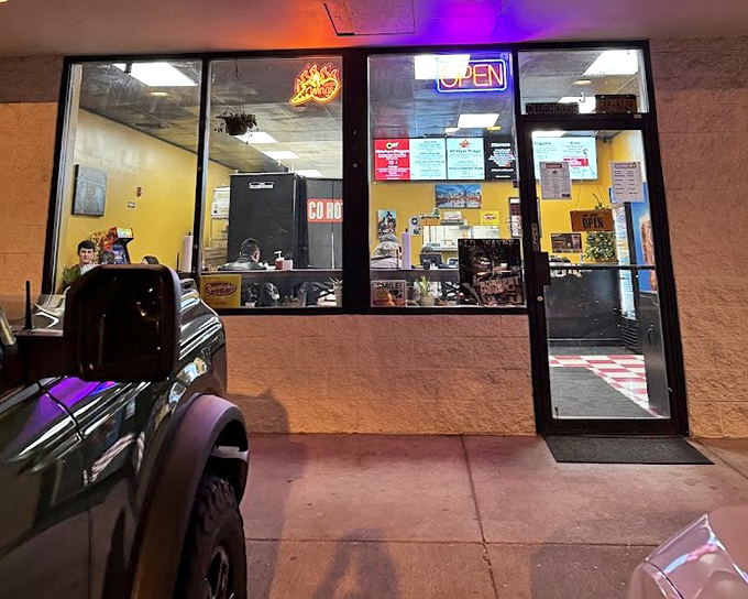 Colorado Hots' humble storefront is the Clark Kent to its Superman-level chicken. Those yellow walls practically radiate flavor.