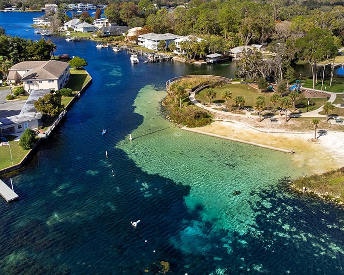 Those crystal-clear springs create water so turquoise it looks like someone colored it with crayons&mdash;nature's own swimming pool.