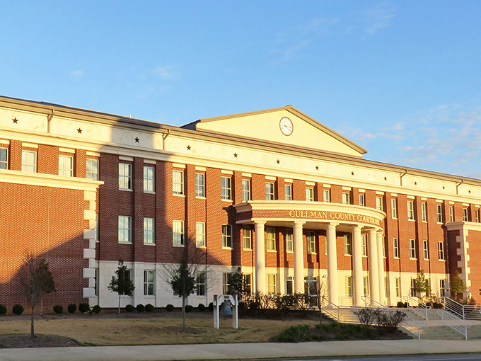 Modern courthouse design blends seamlessly with traditional Southern architectural sensibilities and community values.